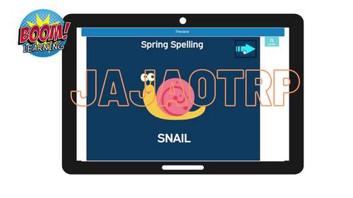 Spring Spelling Vocabulary - Boom Cards Distance Learning by jajaotrp
