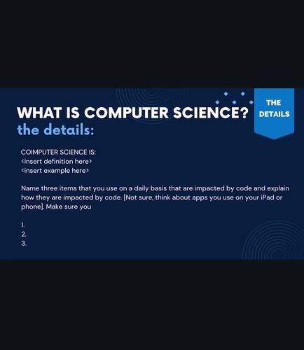 Digital PowerPoint: Introduction to Coding Student-Led Research Project