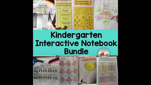 Kindergarten Interactive Notebooks Bundle~Literacy, Math, Science by ...
