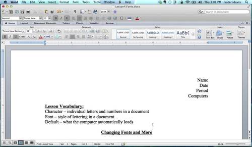 Word Processing Wizardry Week One (The Basics) with Videos, Technology ...