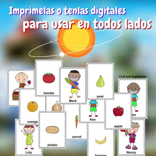 Fruit and Vegetable unit BUNDLE for ESL | TPT