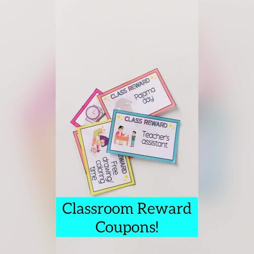 Classroom Reward Coupons | Student Incentives | Classroom Rewards