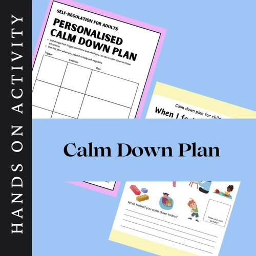 Create your own Calm Down Plan - Autism, ADHD, Anxiety, Trauma ...