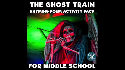 Halloween Spooky Rhyming Reading Comprehension Poem Middle and High School