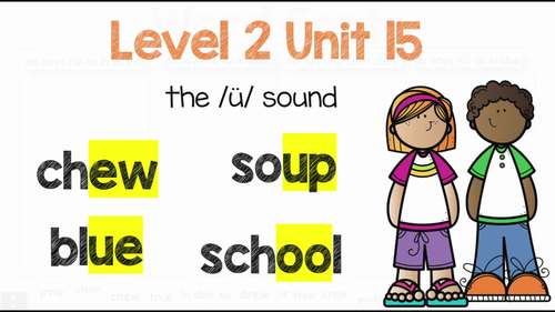 Phonics Foundations Level 2 Unit 15 Digital Word Work for OO, OU, UE ...