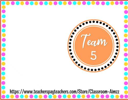 Printable boho neutral Table, Team and group Numbers, Classroom Labels