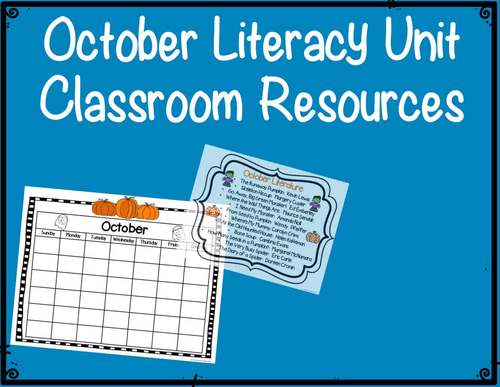 October Literacy Unit: Lesson Support For Halloween & Monster Literature