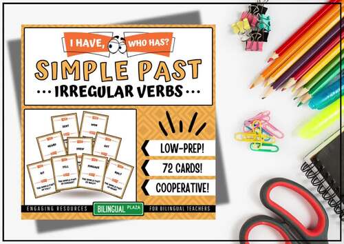 Irregular Past Tense Verbs Cooperative Activity and Practice "I Have ...