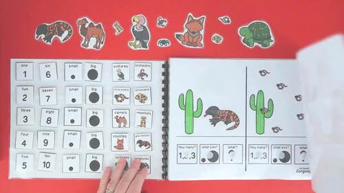 How Many, What Size, What? Desert Animals Interactive Book, Describing ...