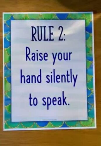 Classroom Management Class Rules & Consequences Poster Bundle: Mermaid ...