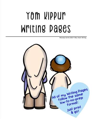 Yom Kippur Activities by Blue Heart Writing | TPT