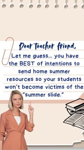 NO-PREP, Send-home SUMMER Literacy Materials for Parents and Students