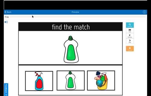 Chores Identifying Cleaning Supplies Life Skills Boom Cards™ | TPT