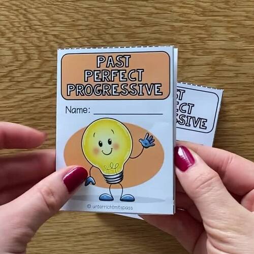PAST PERFECT PROGRESSIVE - Mini-Book by My Teaching Factory | TPT