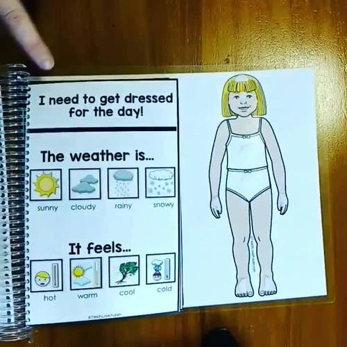 Getting Dressed Printable Adapted Book & Boom Cards What Can I Wear?
