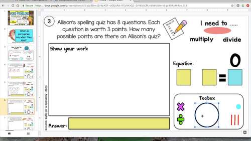 Word Problems Multiplication and Division - Equal Groups | TPT