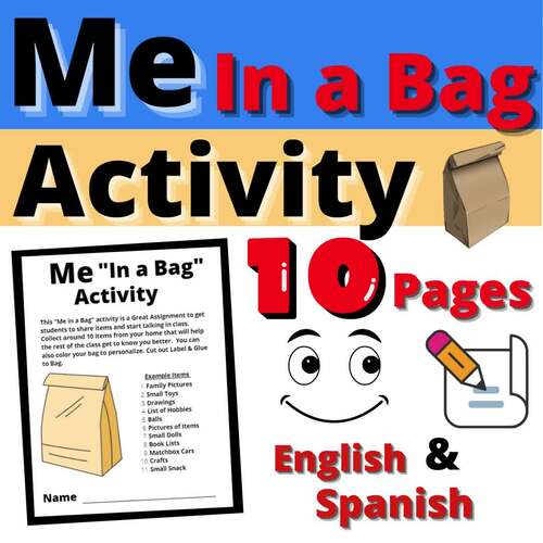 Me in a Bag Student Activity Resource Writing Creativity by ...