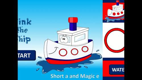 Sink the Ship (short vowels and magic e) by ImpyInk | TPT