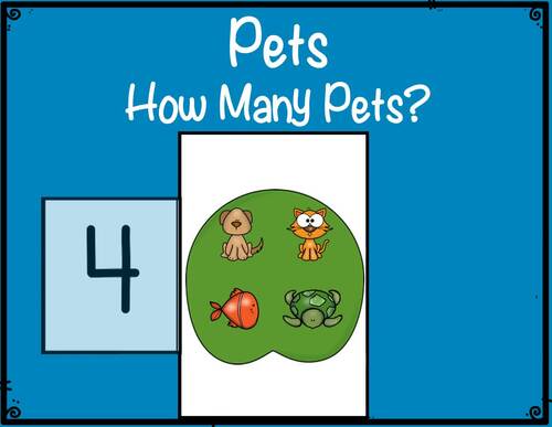 Pets Counting Games: How Many Pets? Numerals & Number Words | TPT