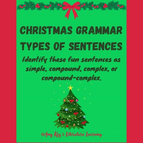 Christmas Grammar Types of Sentences Practice 20 Questions Middle ...