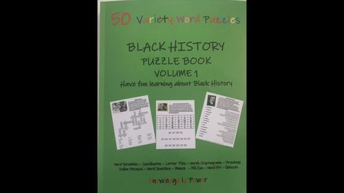 Black History Puzzle Book Volume I by Dianne Milner | TPT