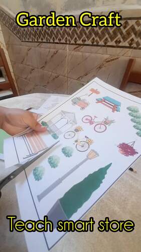 Garden Craft – Fun Cut and Paste Activity for Kids by Teach smart store