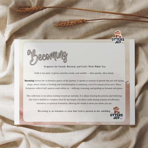 Becoming Scripture Cards: 12 Faith-Based Cards, Printables for moms and ...