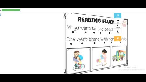 June Reading Fluency Digital Task Cards (Boom Cards™) by Miss Faleena