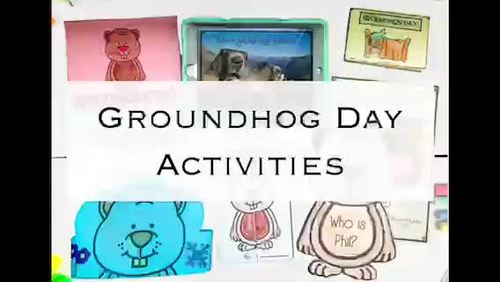 Groundhog Day reading comprehension activities and crafts for Kinder