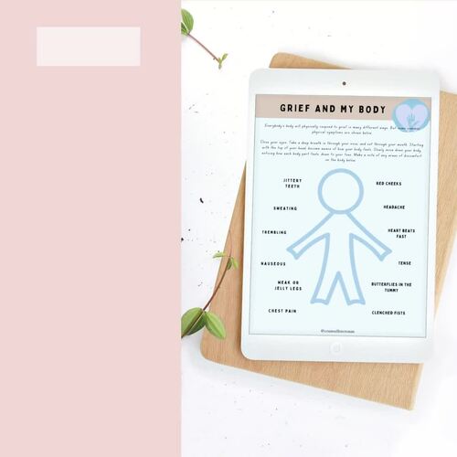 Grief and loss workbook, grief therapy, grief worksheets, coping skills ...