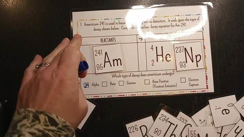 Hands-On Science: Writing Nuclear Decay Equations with Cards - Nuclear ...