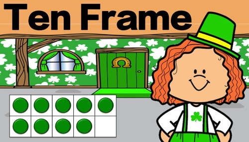 St. Patrick's Day: Ten Frame: Math Brain Break by Move and Groove Math