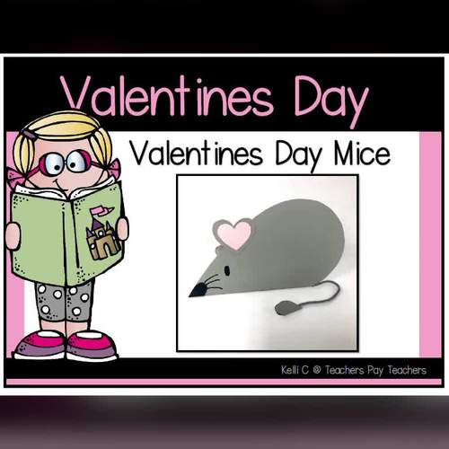 Valentines Day Mouse Cards or Craft for A Bulletin Board by Kelli C