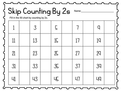 Skip counting for Kindergarten and Grade 1 by Lovin' Kindergarten