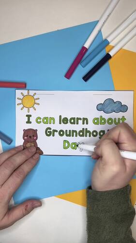 Groundhog Day Flip book | Flip Book Groundhogs Day | Groundhog Day ...