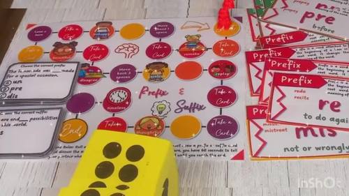 Prefixes and Suffixes Game | Affixes | Prefix and Suffix Activities