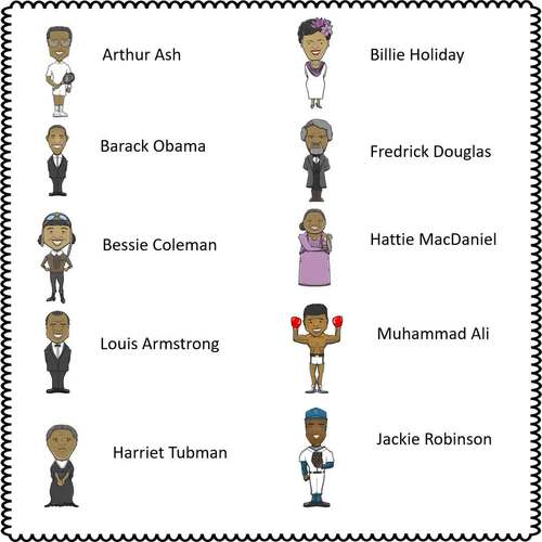 Black History Music Write the Room Game, Dotted Half Notes, Sixteenth Notes