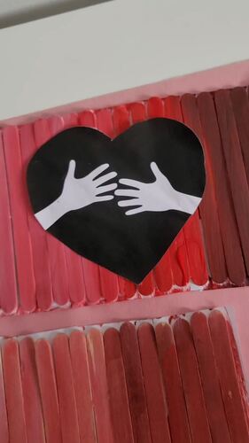 Projet d'art avec étapes - La Saint-Valentin | French Valentine's Day Art