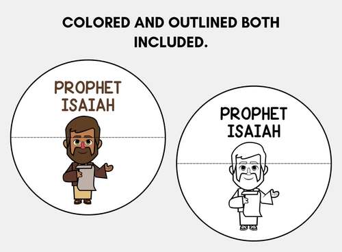 Isaiah's Prophecy Bible Story Folding Surprise Craft for Sunday School