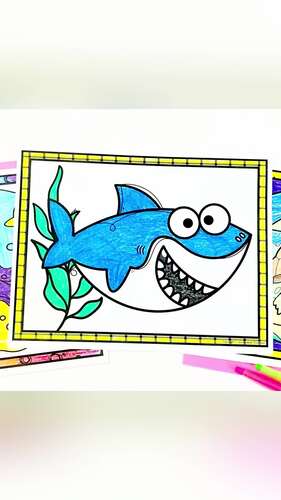 animals at the beach coloring pages