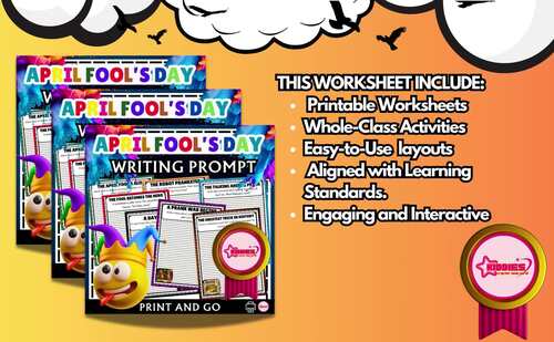 April Fool’s Day Opinion Writing Prompts Activities 3rd,4th,5th,6th Grade