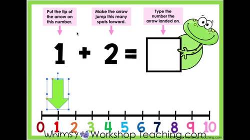 Google Slides Math Add to 10 Number Line Distance Learning | TPT