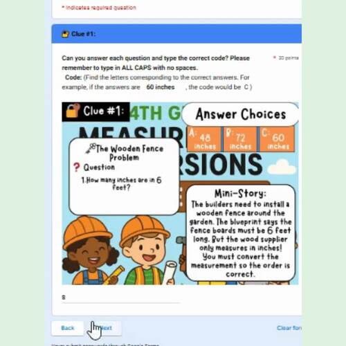 4th Grade Measurement Conversions Escape Room – Spring Math ...