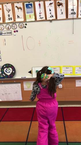 Adding to Make Teen Numbers | 10 Plus a Number Ball Game by Pearls and ...