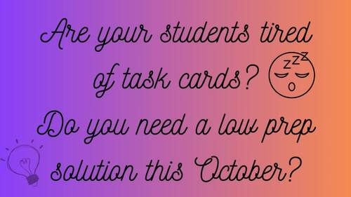 Halloween Subtraction Task Cards - Subtract within 20 Math Facts Task Cards