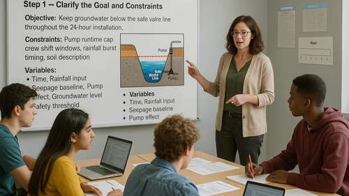 AP Precalculus Project | Managing Water During Pipeline Construction