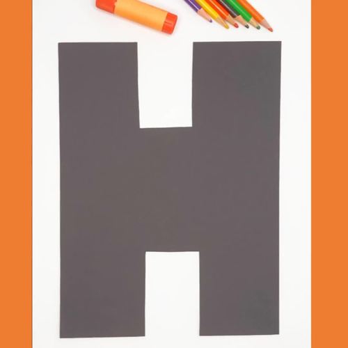 Halloween Letter H Haunted House Craft by Paula's Primary Classroom