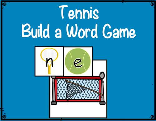 Tennis Themed Build a Short Vowel CVC Word by The Teaching Scene by Maureen