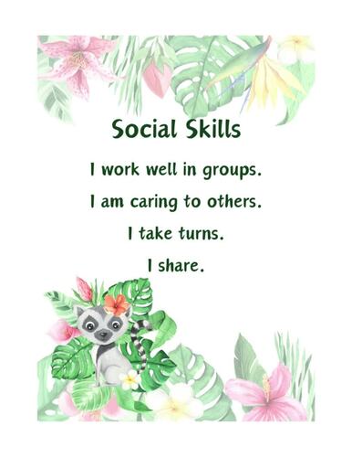 IB PYP ATL Skills Classroom Display | Jungle by Striped Donkey Designs