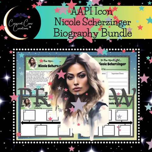 AAPI Icon Nicole Scherzinger AAPI Heritage Month Biography Bundle